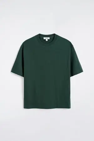 Cos Relaxed Lightweight Cotton T-shirt Green