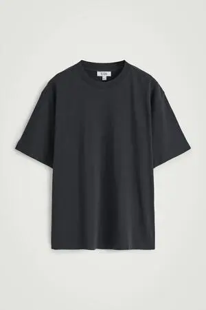 Cos Relaxed Lightweight Cotton T-shirt - Navy