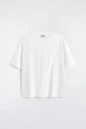 Cos Relaxed Lightweight Cotton T-shirt - White