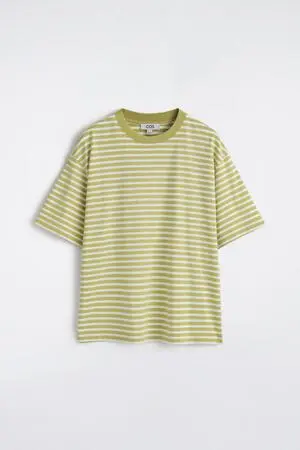 Cos Relaxed Lightweight Cotton T-shirt - Yellow