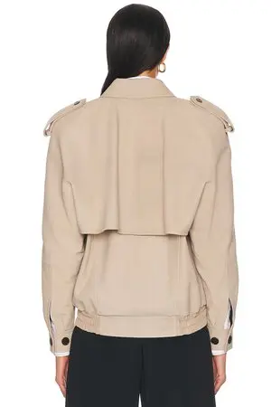 Saint Laurent Beige Bomber Jacket