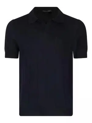 GRAN SASSO Ribbed Polo Shirt