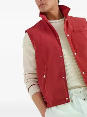 Brunello Cucinelli Thermore® Gilet - Red