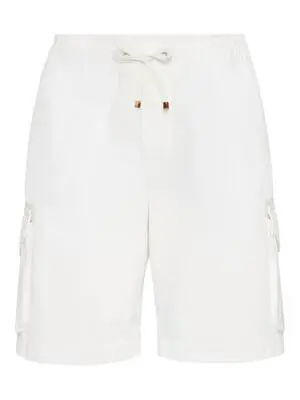 Brunello Cucinelli Cargo-pockets Shorts - White
