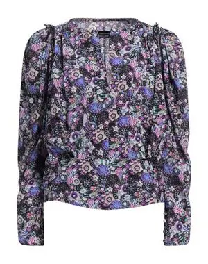 Isabel Marant Floral Print Silk Blend Top - Purple