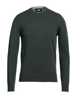 Alpha Studio Geelong Wool Crewneck Sweater - Green