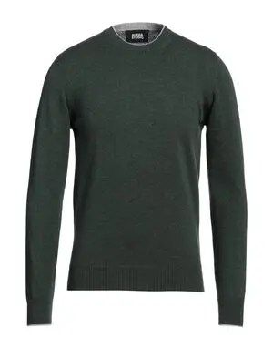 Alpha Studio Geelong Wool Crewneck Sweater - Green
