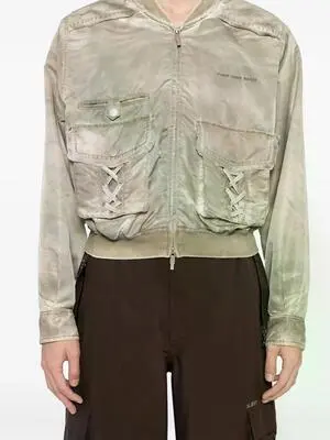 FENG CHEN WANG Logo-embroidered Bomber Jacket