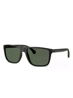 Emporio Armani Rectangle Frame Sunglasses - Black