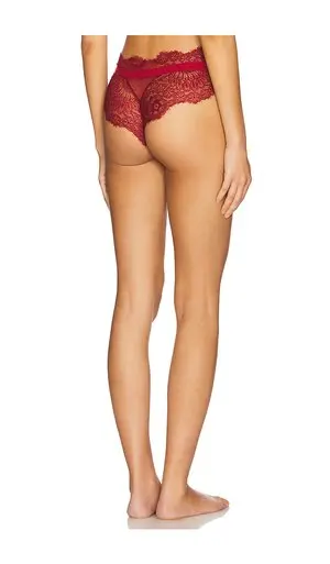 THISTLE AND SPIRE Minna Thong In Red,burgundy - Ruby