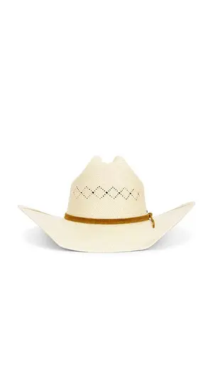 Brixton Laredo Panama Straw Cowboy Hat - Catalina Sand