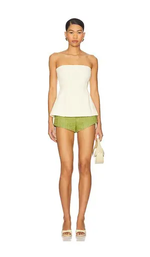 NOOKIE Caroline Strapless Top - Lemon