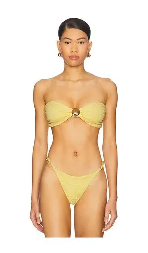 LA PORTE Shelley Bandeau Bikini Top - Sunshine