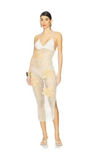 BAHIA MARIA Flora Midi Dress - Ivory