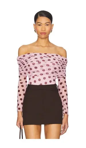 AFRM Maxine Bodysuit - Rose Dot