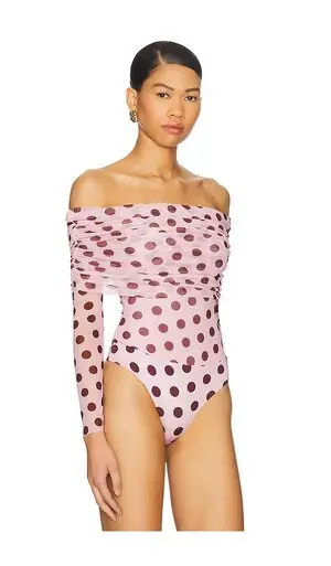 AFRM Maxine Bodysuit - Rose Dot