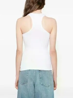Stella McCartney Rubberised Slogan-print Tank Top - White