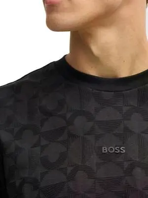 BOSS Geometric-jacquard T-shirt