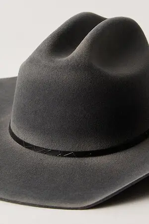 MOSSANT Distressed Wool Cowboy Hat