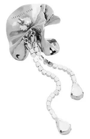 STERLING KING Sylvia Crystal Drop Earrings