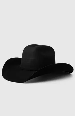 MANELA Manuela The Boss Premier Cowboy Hat - Black