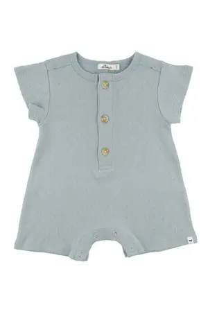 OH BABY! Pointelle Romper - Sky Blue