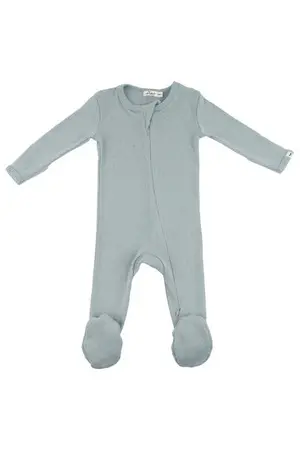 OH BABY! Pointelle Footie - Sky Blue