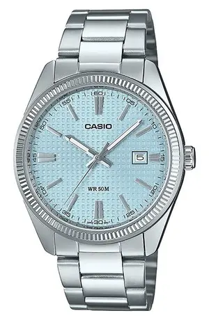 Casio Analog Bracelet Watch - Silver Blue