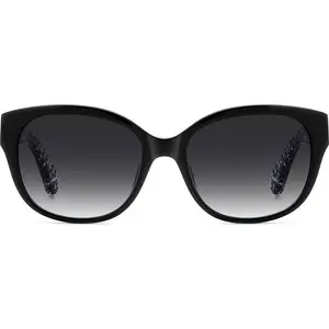 Kate Spade New York Gradient Round Sunglasses - Black