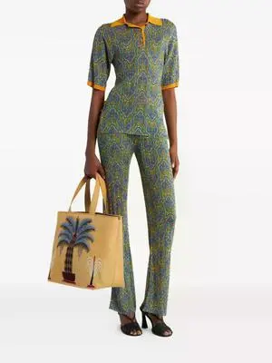 Etro Printed Knitted Trousers