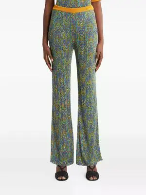 Etro Printed Knitted Trousers