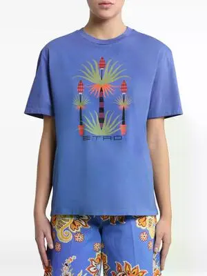 Etro X Agostino Iacurci Printed T-shirt - Blue