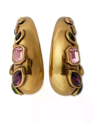 Etro Paisley Embellished Earrings - Gold