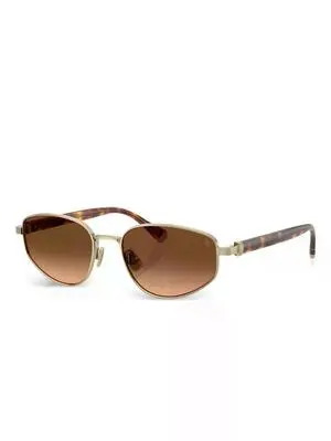 Brunello Cucinelli Oval Frame Sunglasses