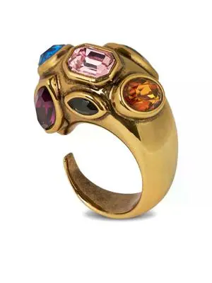 Etro Crystal-embellished Ring - Gold