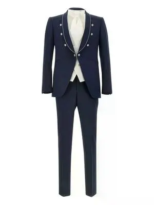 CARLO PIGNATELLI Four-piece Ceremony Suit - Blue