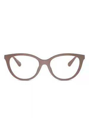 Emporio Armani Cat-eye Frame Eyeglasses - Brown