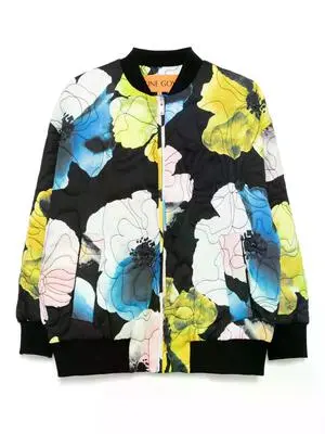 Stine Goya Bloom Bomber Jacket - Blue