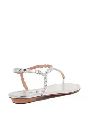 AQUAZZURA Embellished Open-toe Sandals
