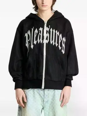 PLEASURES Printed Zip Hoodie