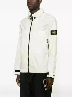 Stone Island Plated Ovd Raw-linen Jacket