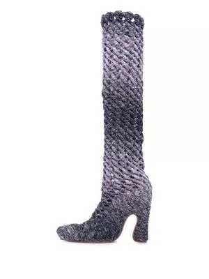 ISA BOULDER Knitted Over-the-knee Boots