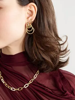 David Yurman Dy Mercer Diamond Hoop Earrings