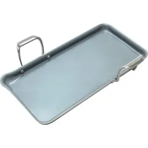 CHANTAL Induction 21 Tri-ply Griddle W/ Ceramic Coating19.09" X 9.52 - Silver
