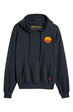 Aviator Nation Sunset Patch Hoodie - Charcoal