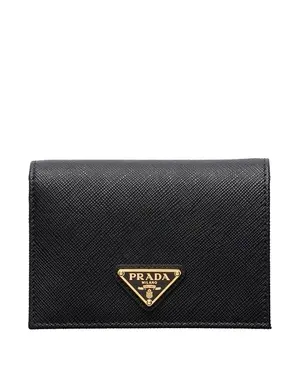 Prada Small Saffiano Leather Wallet - Black