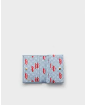 Prada Small Saffiano Leather Wallet - Light Blue