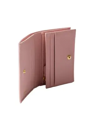 Prada Small Saffiano Leather Wallet - Light Pink