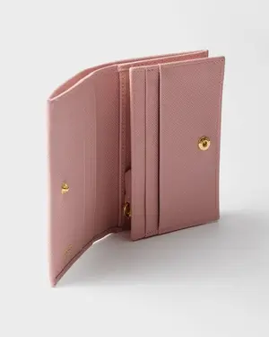 Prada Small Saffiano Leather Wallet - Light Pink