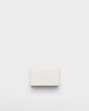 Prada Small Saffiano Leather Wallet - White/gold